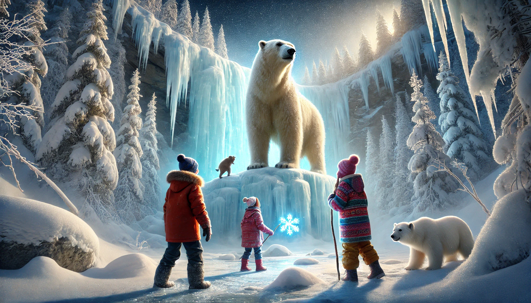 Christmas calendar for 7th Dec. 2024: The Polar Bear Guardian - berg.ooo