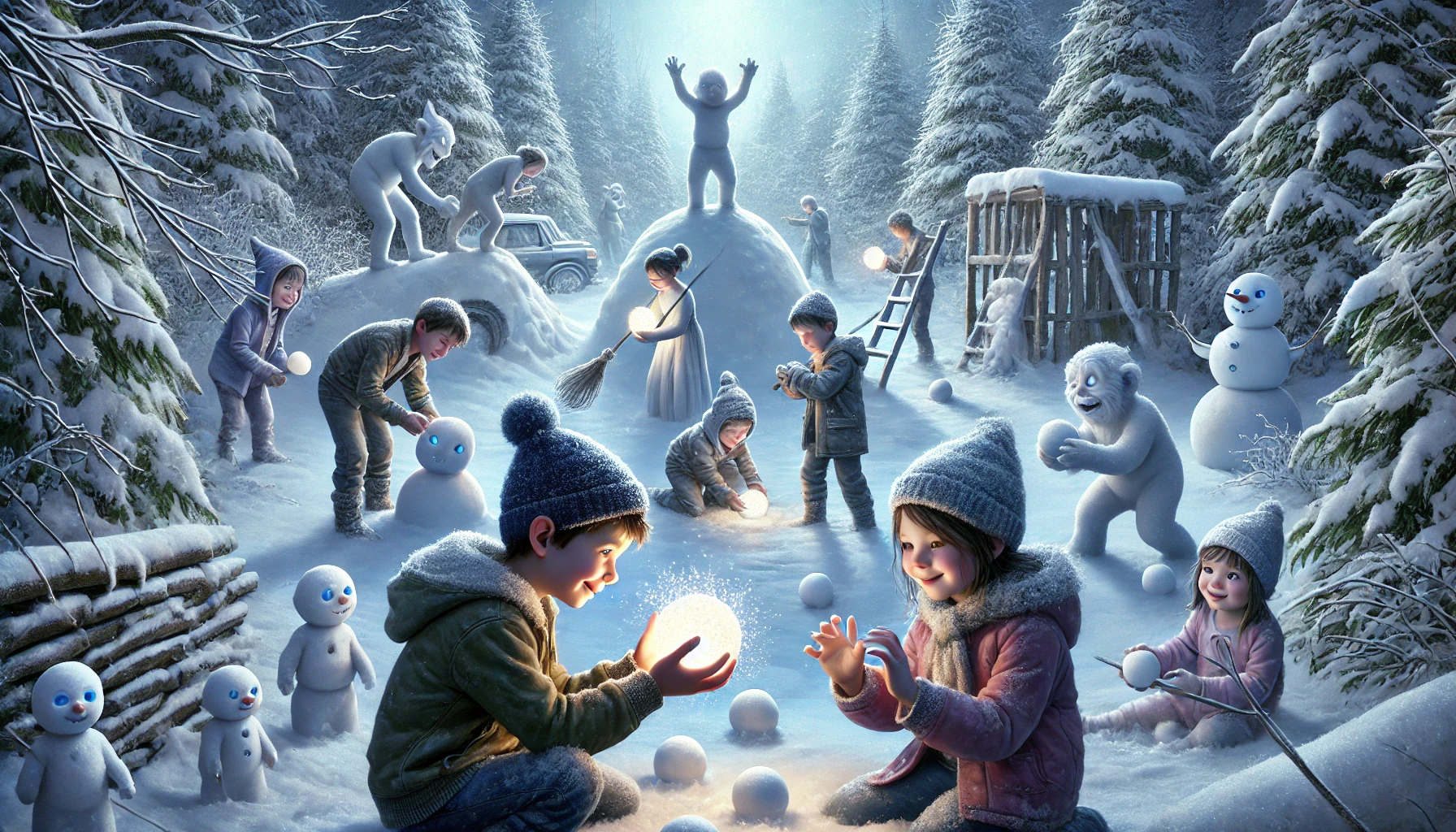 Christmas calendar for 16th Dec. 2024: The Snowball Showdown - berg.ooo